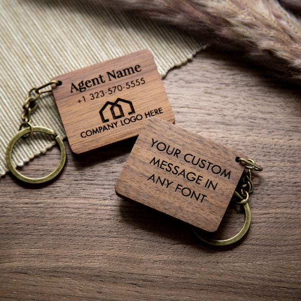 Wooden Key Chain - Etsy