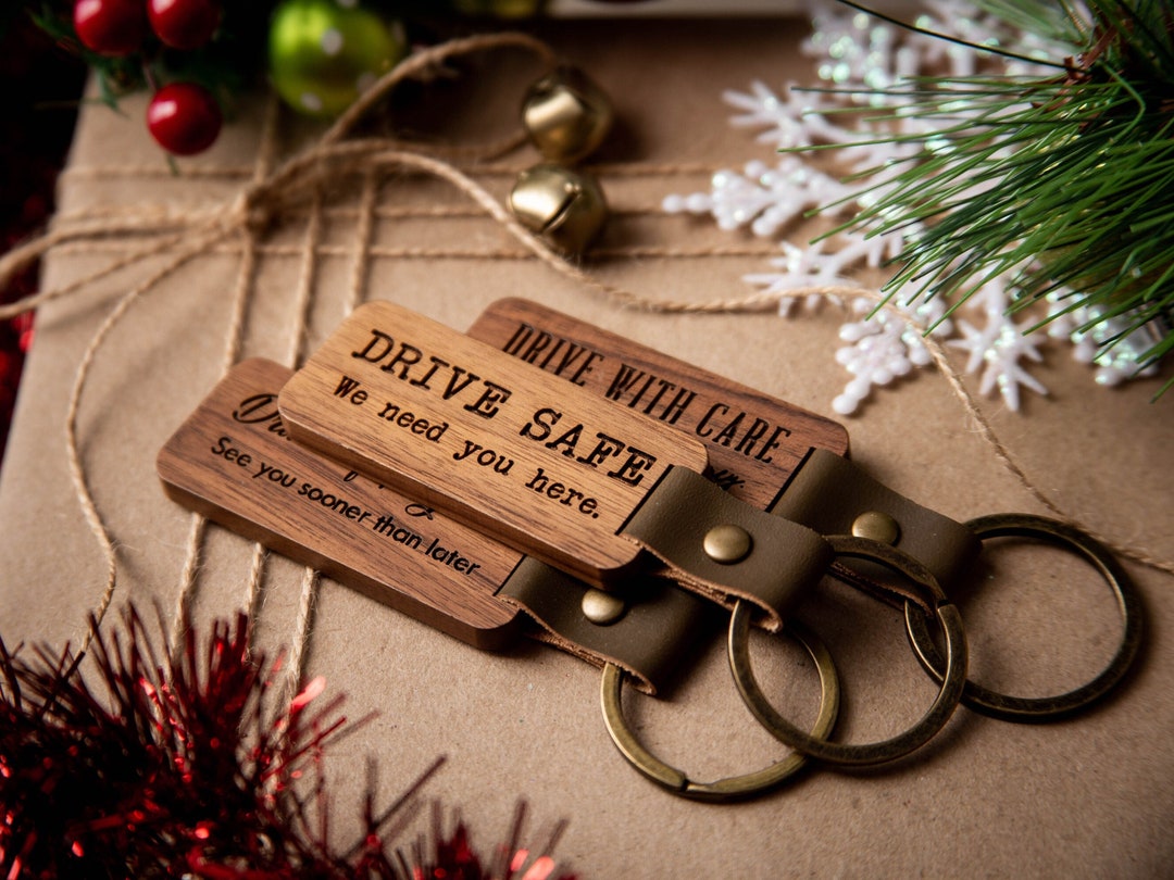 Wood Key Chain Custom Engraved Rustic Keychain FOB for - Etsy