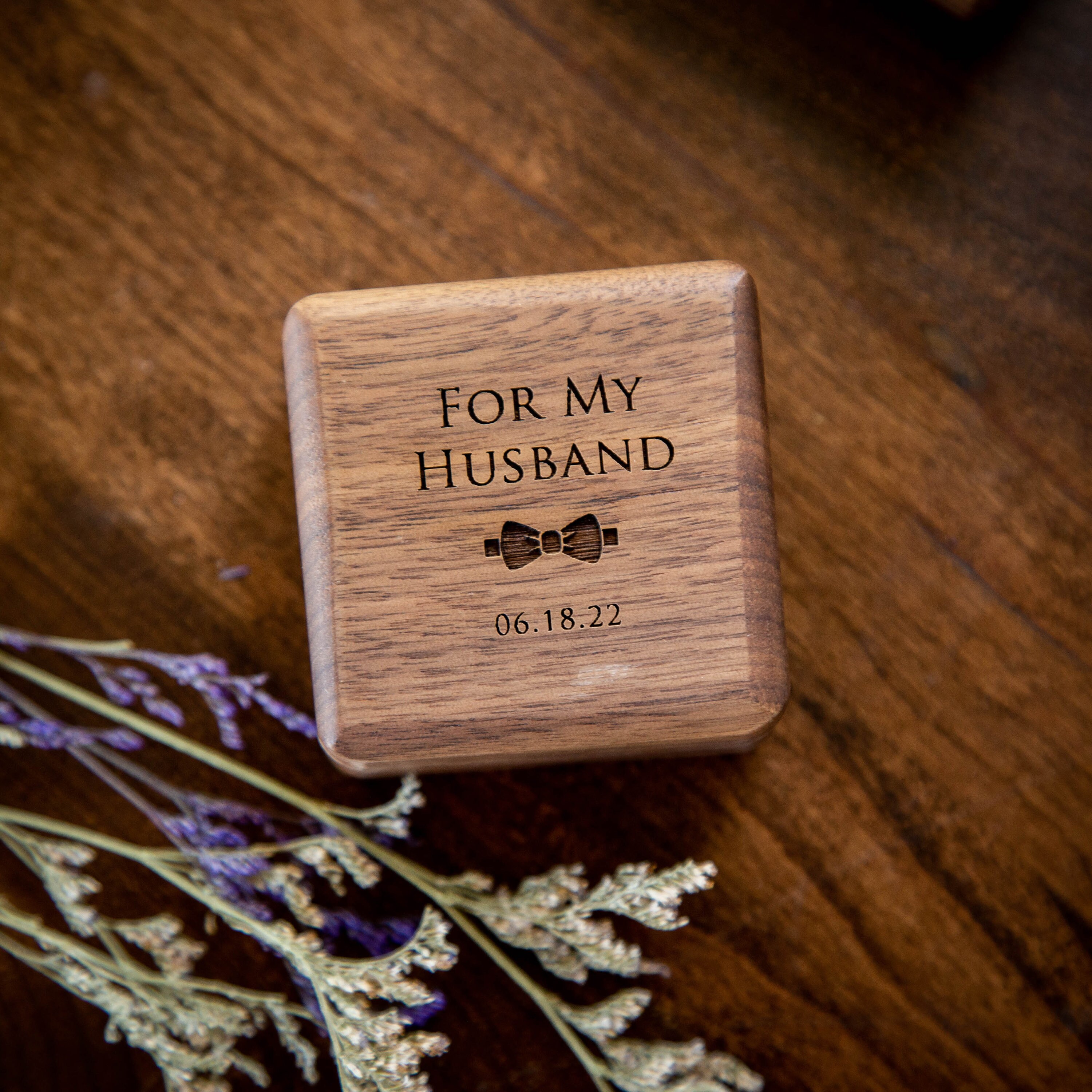 Premium Cufflinks Box Only Custom Engraved Wooden Cuff Links - Etsy