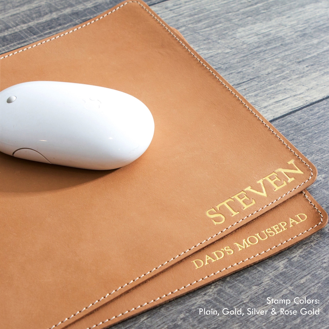 Personalized Genuine Leather Mouse Pad 10 X 8.5 - Etsy