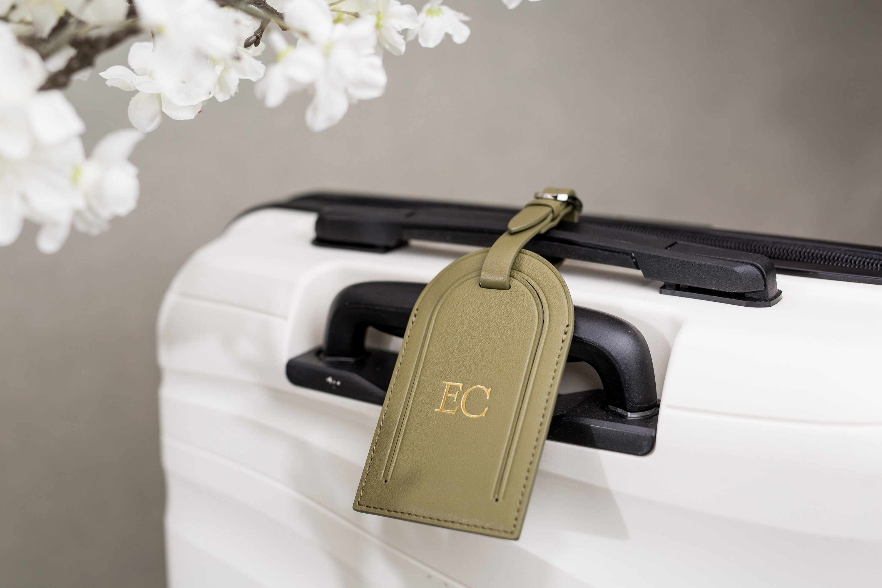 Embossed Luggage Tag - Custom Monogrammed Suitcase Tag, Travel ...