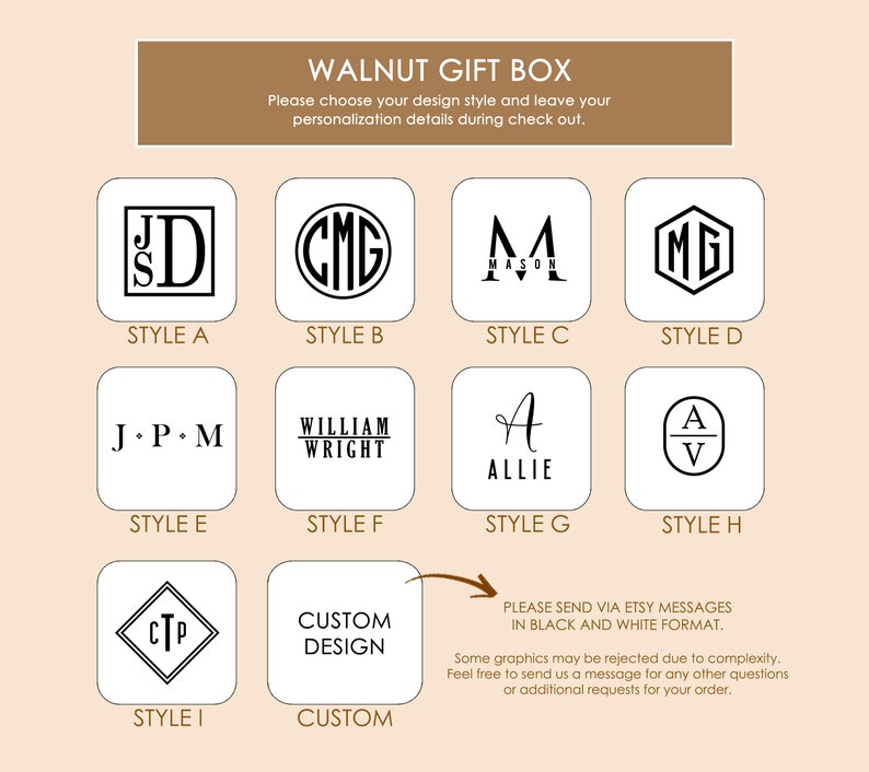 Engraved Wood Watch & Glass Top Walnut Gift Box (SET) - Mens 5th ...