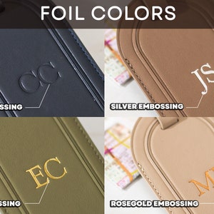 Embossed Luggage Tag - Custom Monogrammed Suitcase Tag, Travel ...