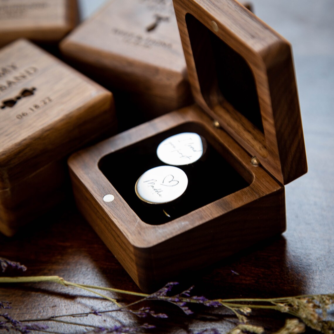 Premium Cufflinks Box Only Custom Engraved Wooden Cuff Links - Etsy