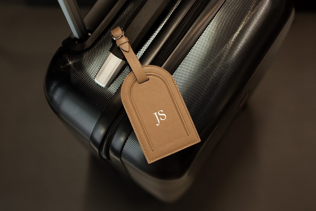 Embossed Luggage Tag - Custom Monogrammed Suitcase Tag, Travel ...
