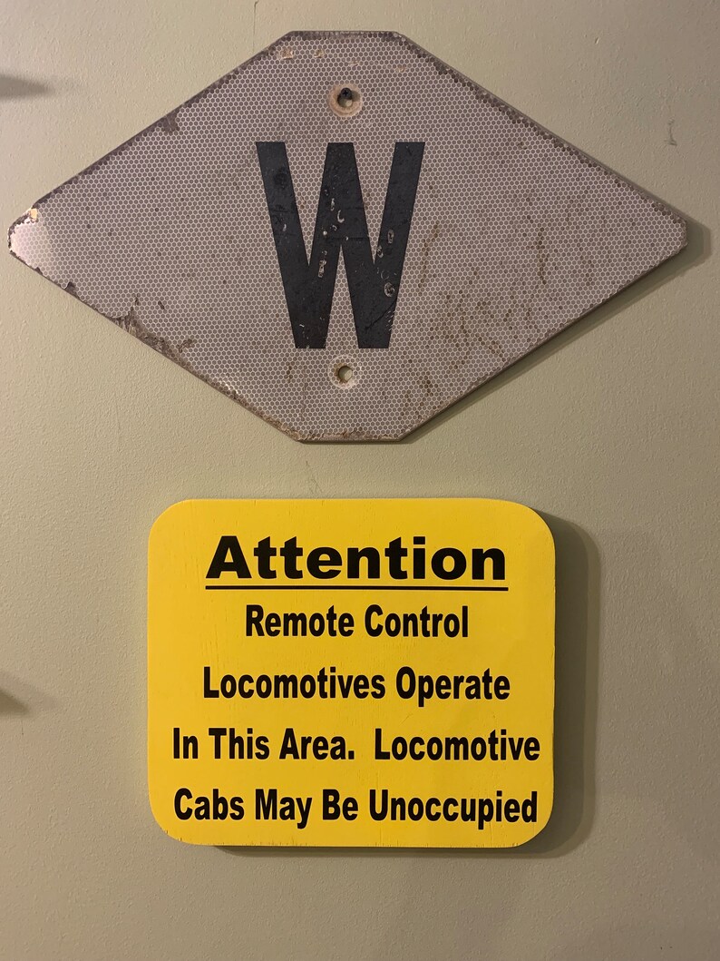 Remote Control Locomotive Sign - Etsy