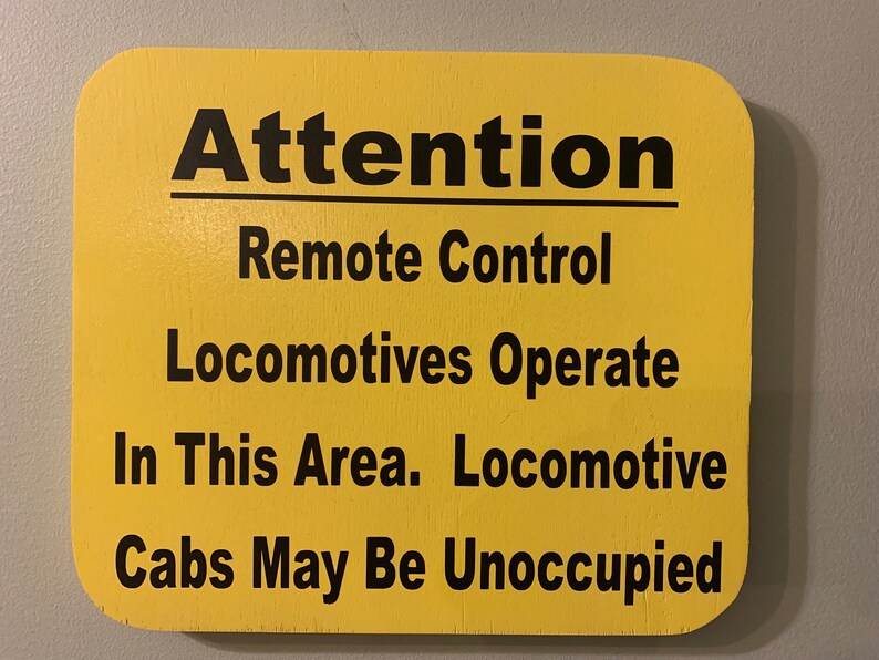 Remote Control Locomotive Sign - Etsy