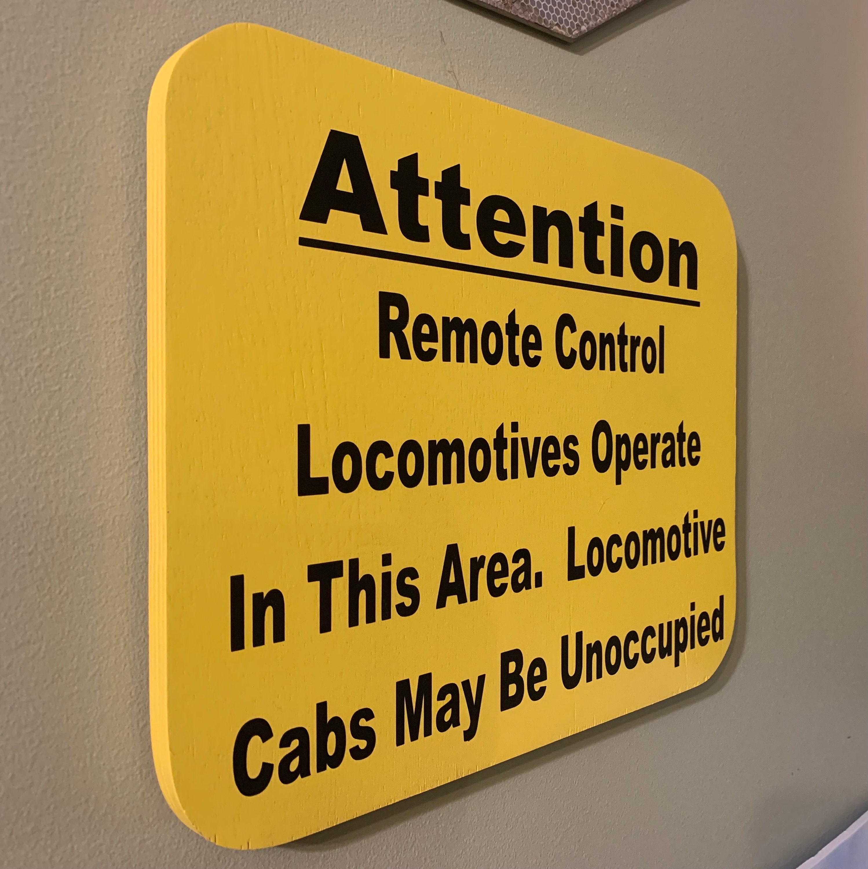 Remote Control Locomotive Sign - Etsy