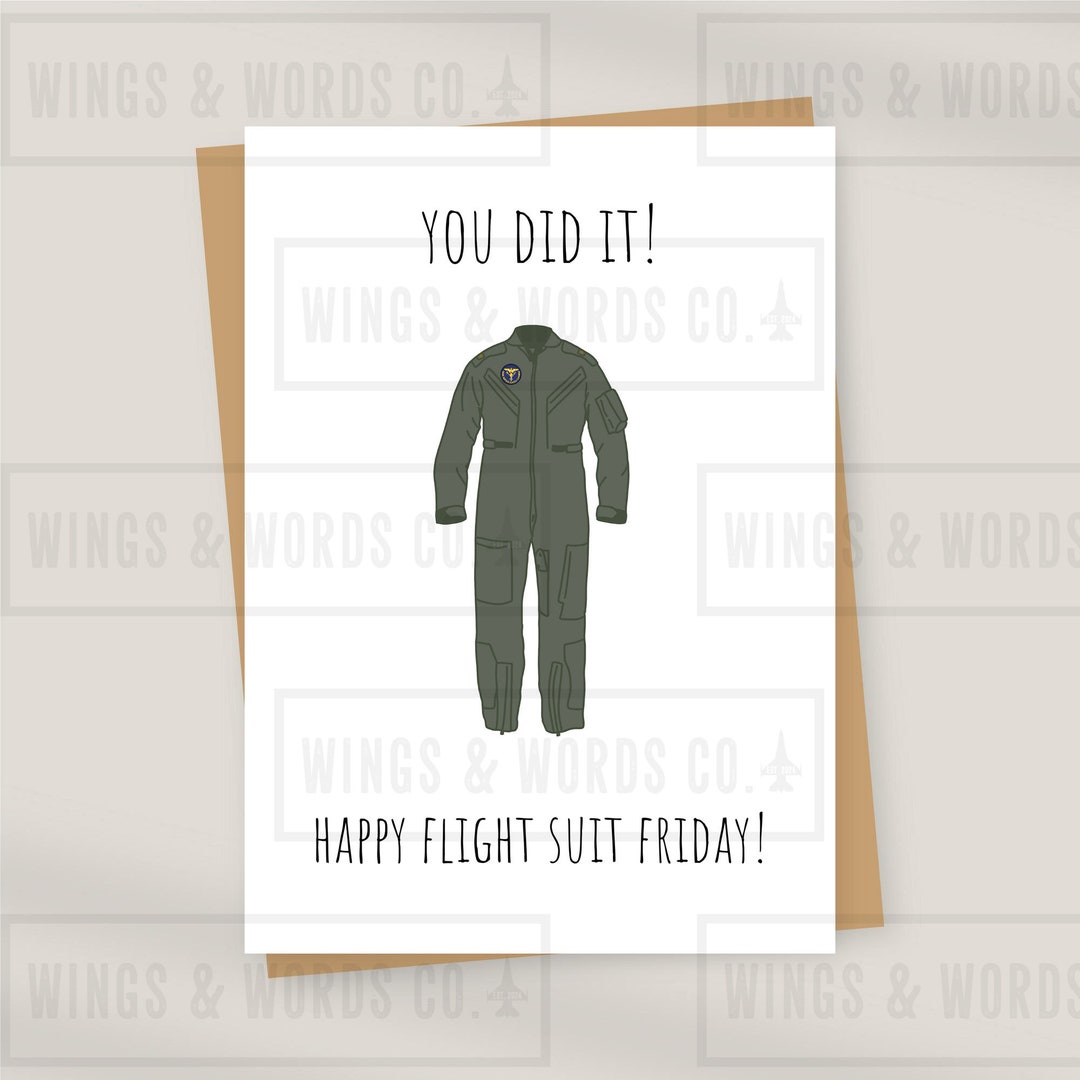 Flight Suit Friday Congratulations Card | ENSIGN FLIGHT SUIT | Flight ...