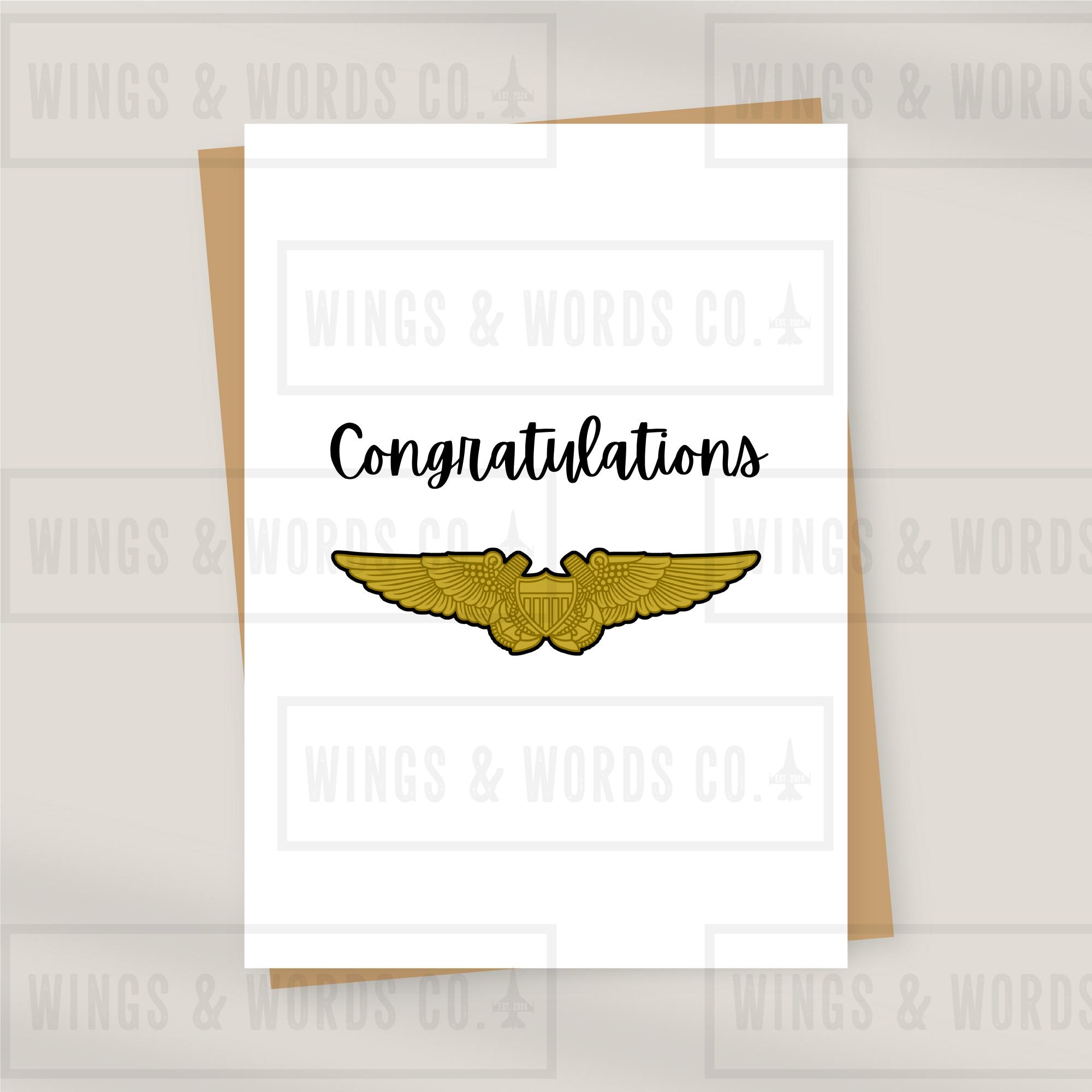 SNFO Flight School Congratulations Card | DIGITAL FILE | Naval Aviation ...
