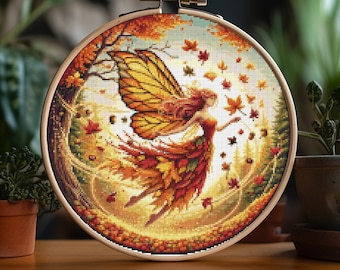 Magical Fairy Mushroom House Cross Stitch Pattern Decor - Etsy