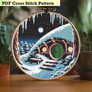 Spring in the Shire Cross Stitch Pattern Decor - Etsy