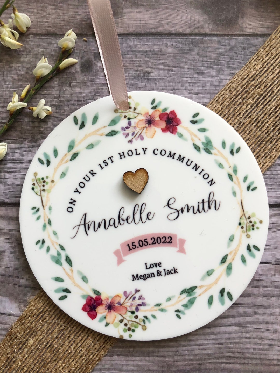 First Holy Communion Personalised Keepsake Plaque - Etsy