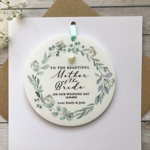 Mother of the Bride or Groom Personalised Keepsake Plaque - Etsy