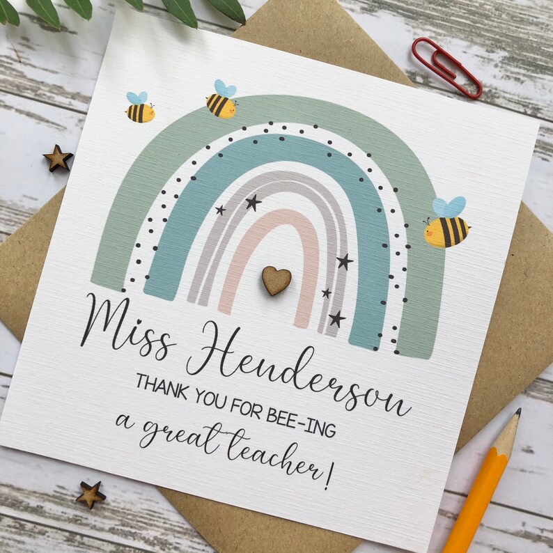 Teacher TA Etc.....personalised 6x6 Greeting Card - Etsy