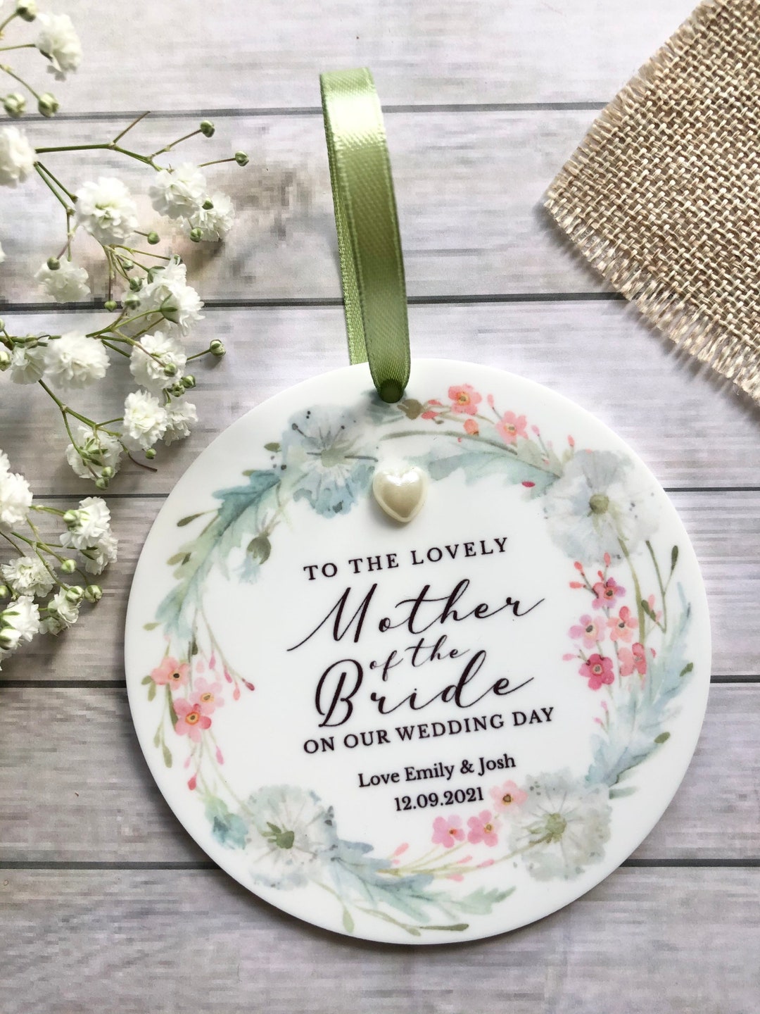 Mother of the Bride or Groom, Personalised Keepsake Plaque - Etsy Hong Kong
