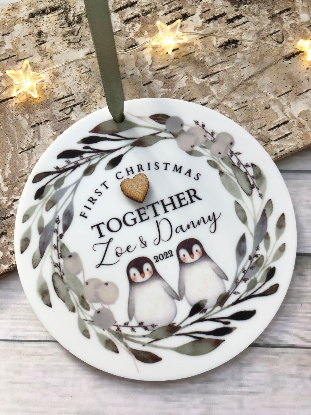 Personalised First Christmas Together, Couple, Christmas Acrylic Tree ...