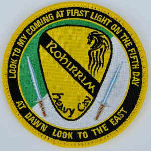 LOTR Embroidered Patch (riders of Rohan) || by Orbital Design Lab - Etsy