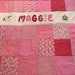 Baby Quilt Personalized With Name Applique 100% Cotton Baby Blanket ...