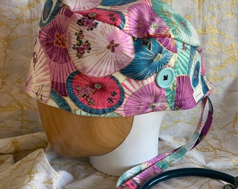 Scrub Cap With Buttons Surgical Cap - Etsy