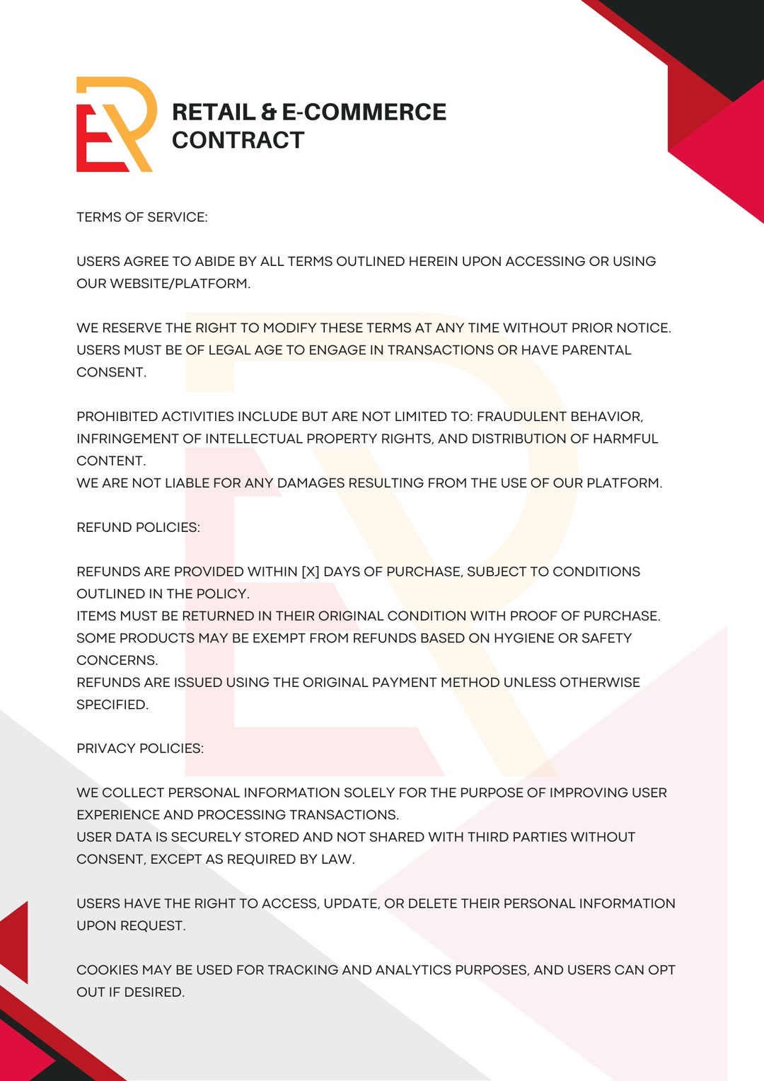 Customizable Legal Agreements for Small Businesses and Freelancers ...