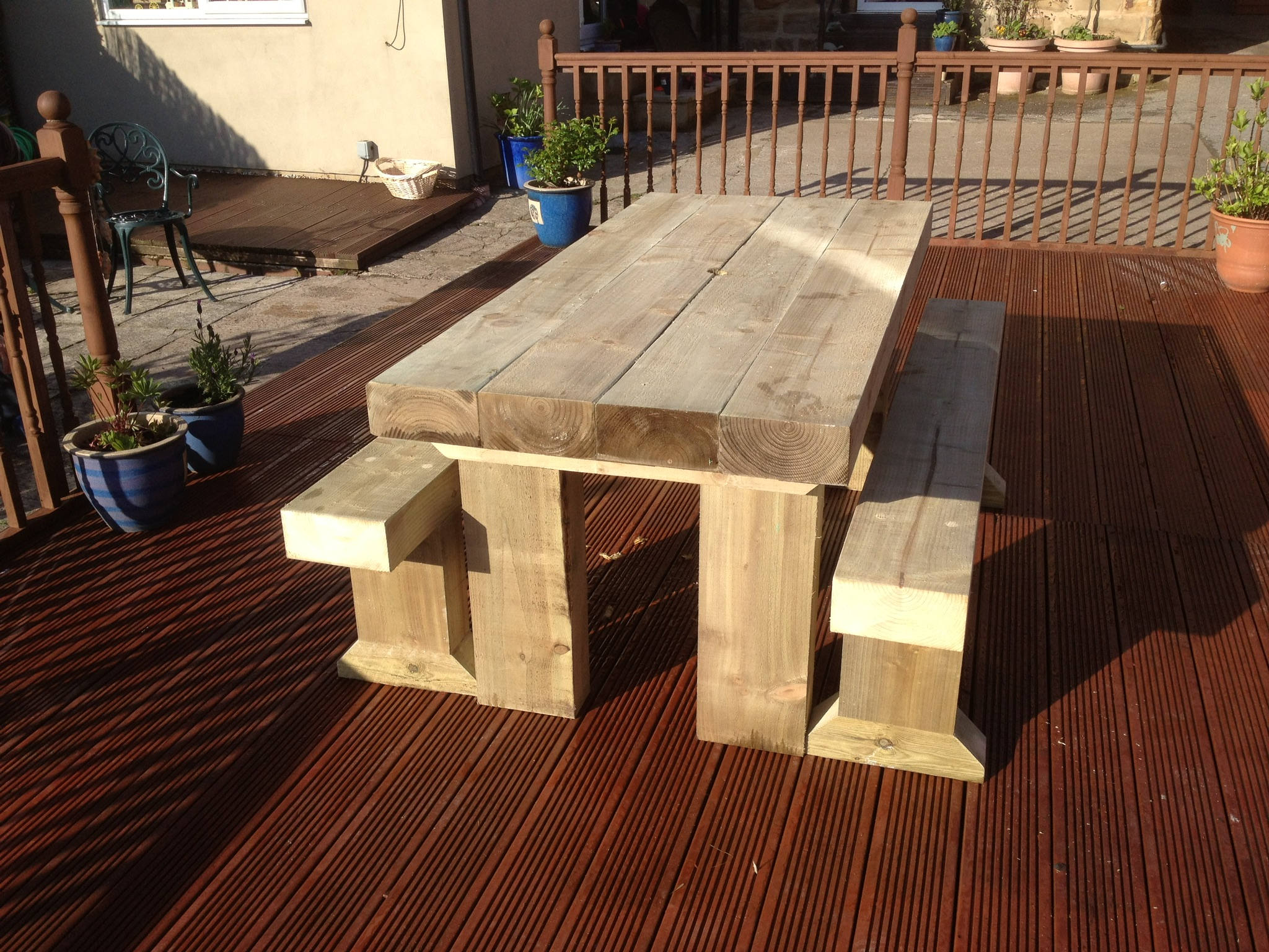 Rustic Sleeper Table - Etsy