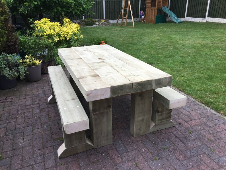 Rustic Sleeper Table - Etsy