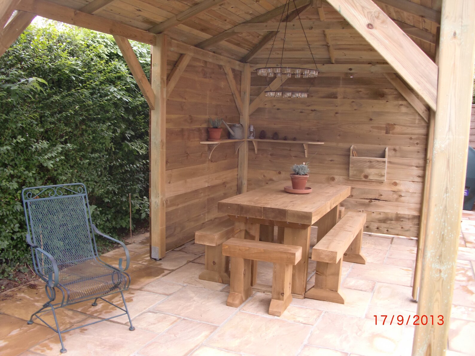 5 Peice Rustic Sleeper Table and Benches - Etsy