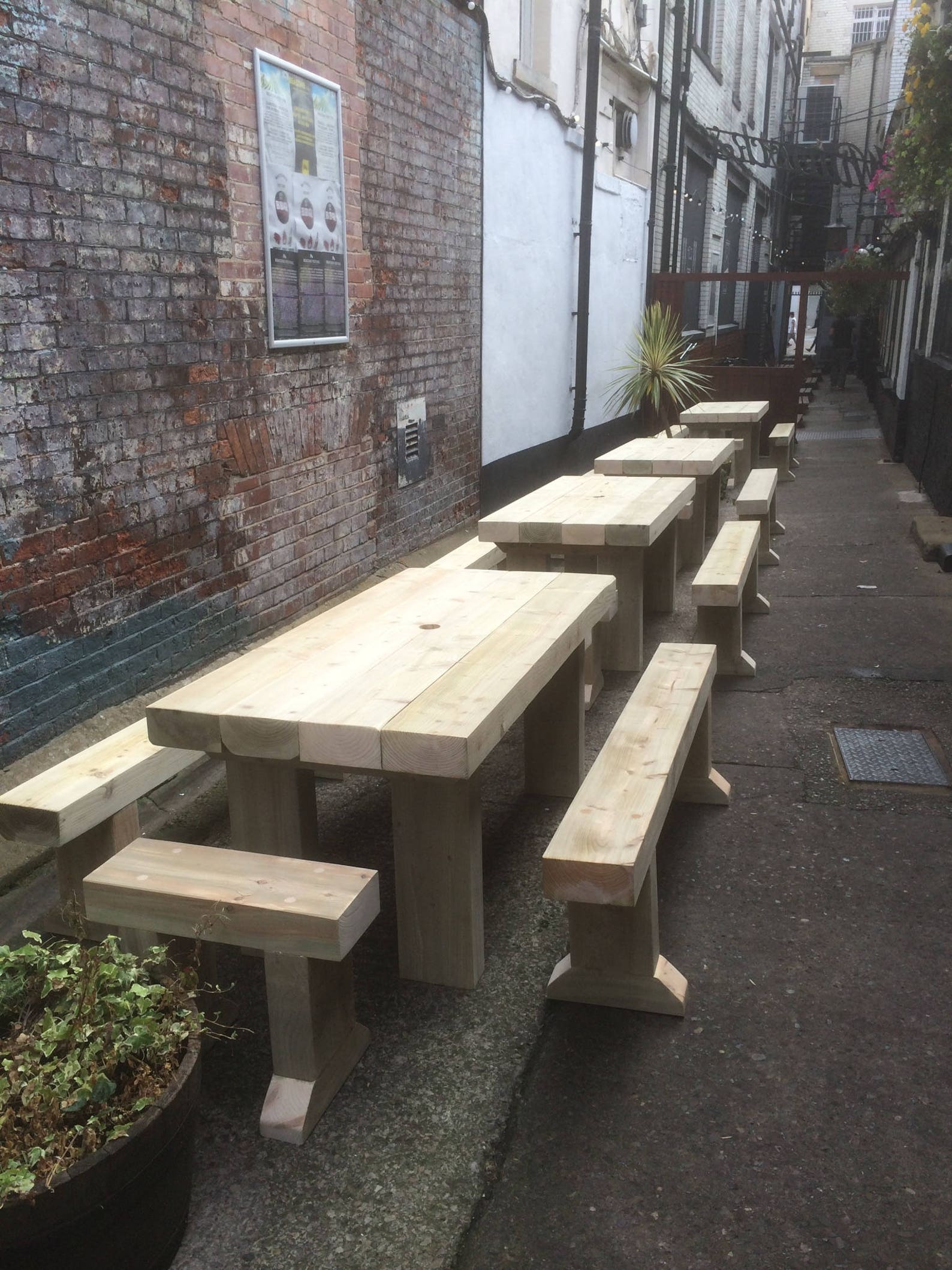 Premium Sleeper Table Garden Furniture 5 Peice - Etsy UK