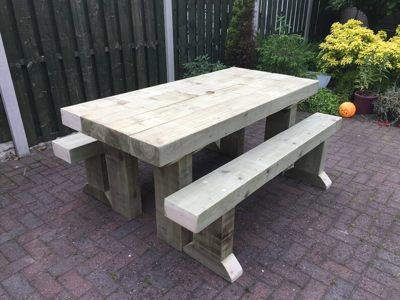 Rustic Sleeper Table - Etsy