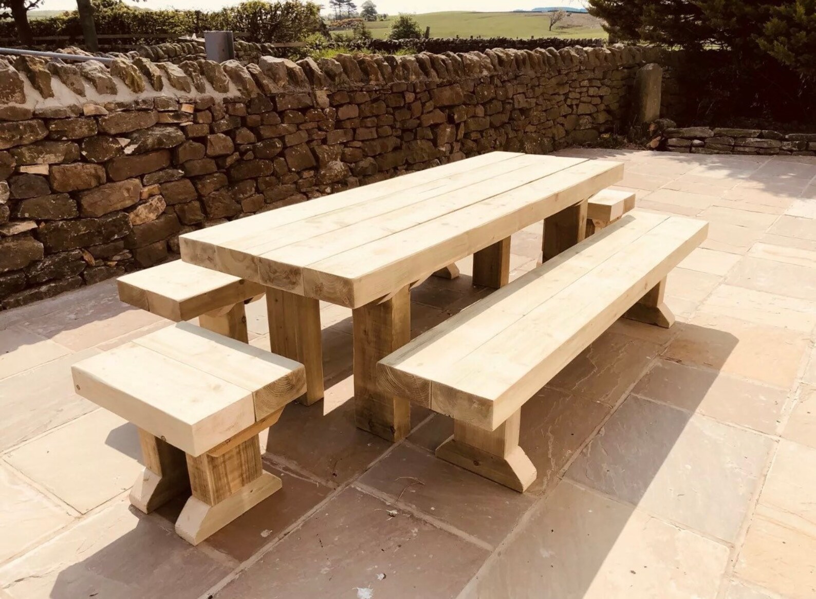 5 Peice Rustic Ulitmate Sleeper Table Set - Etsy UK