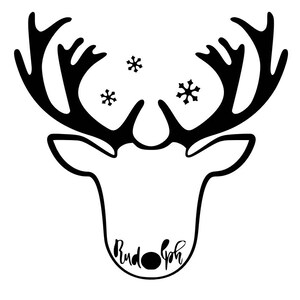 Rudolph Outline SVG Cutting File - Etsy