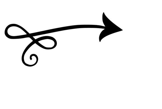 Scroll Arrow SVG Cutting File - Etsy