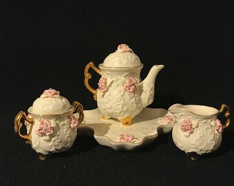 Pink Rose Tea Set - Etsy