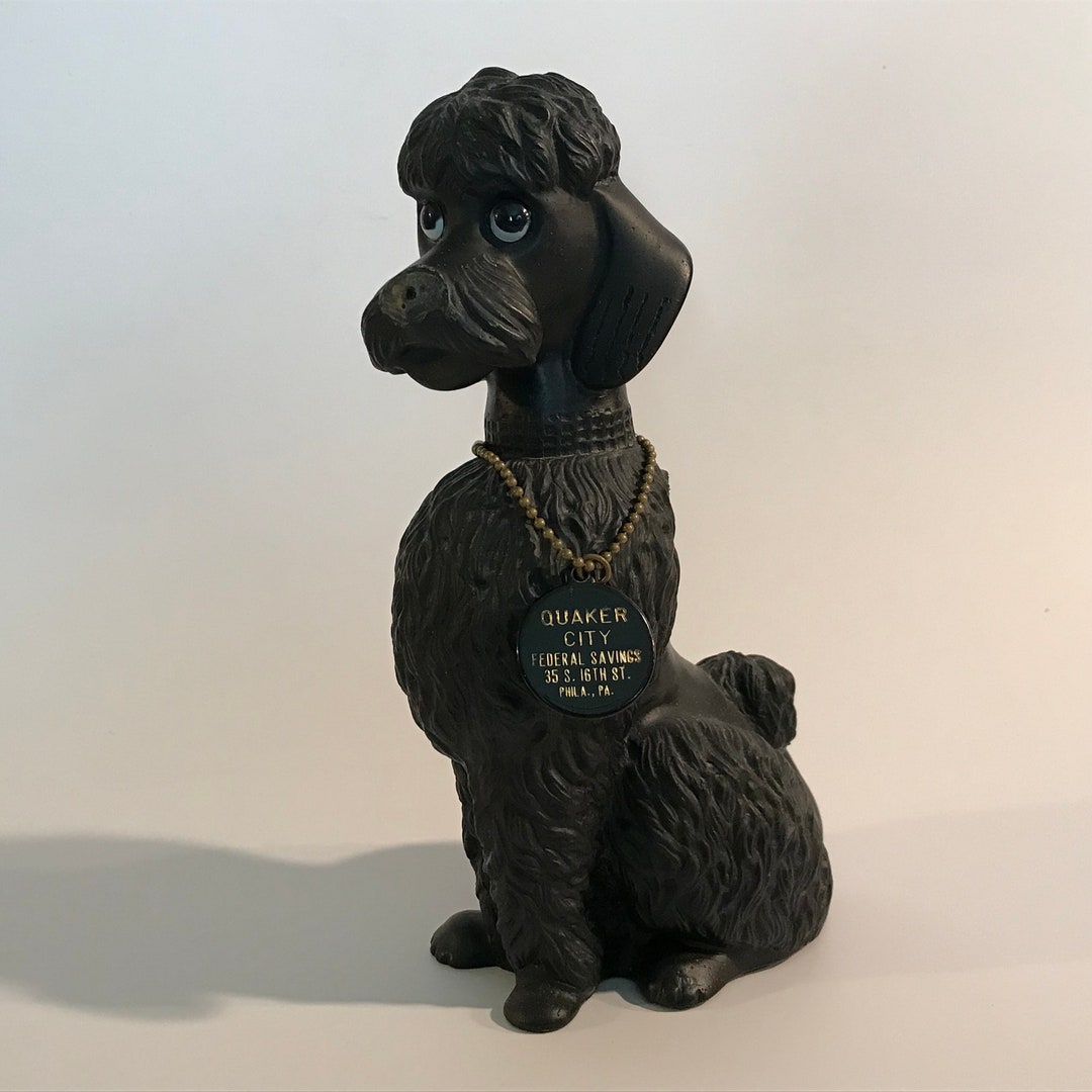 A Poodle Lovers Plastic Coin Savings Bank From the Mid Century Designed ...