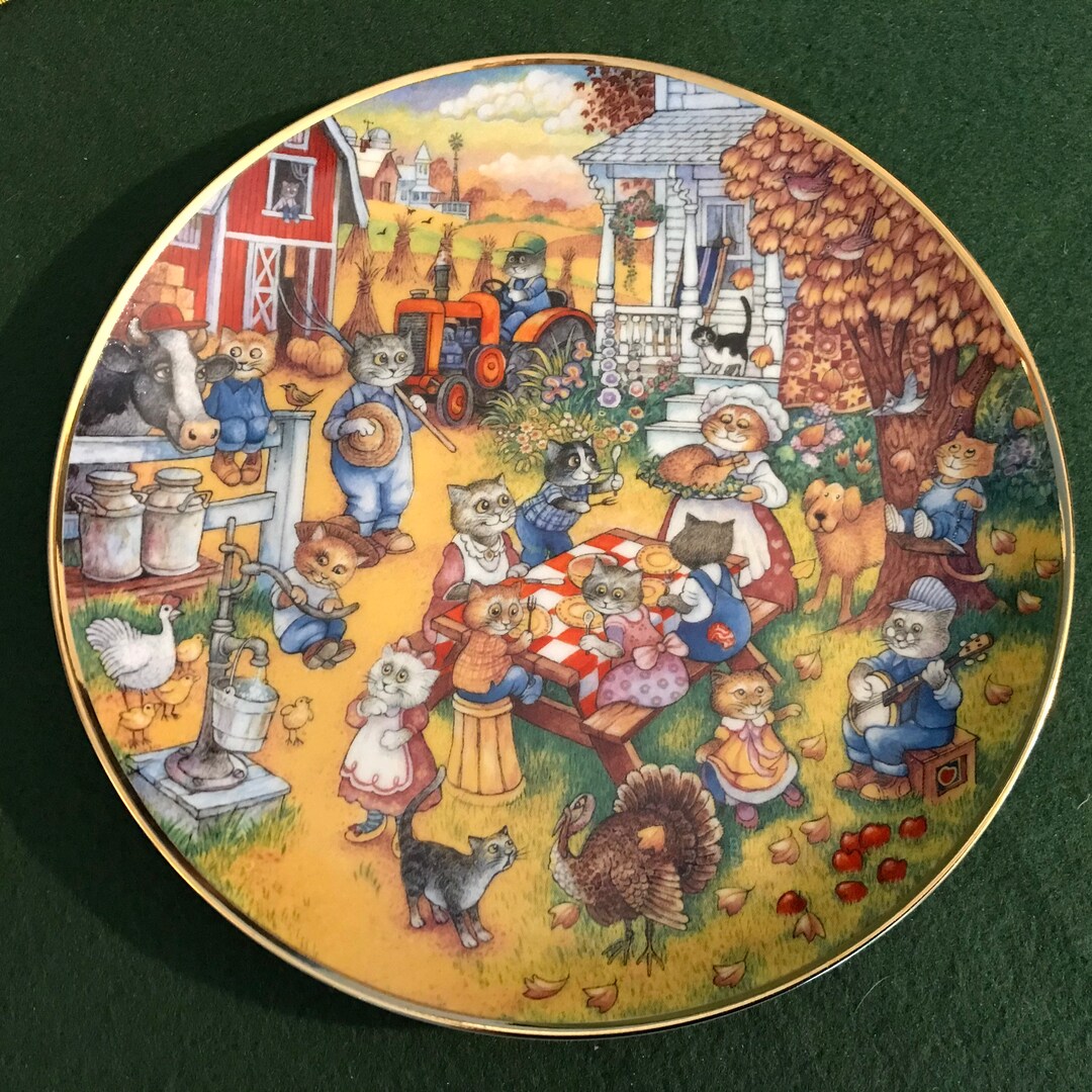 Bill Bell’s Limited Edition ‘A Purrfect Feast’ Franklin Mint ...