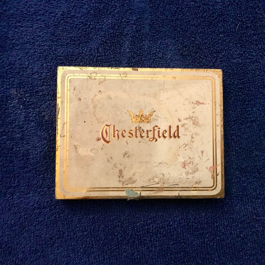Iconic Chesterfield Cigarette Tin - Early 20th Century Tobacco Tin for ...