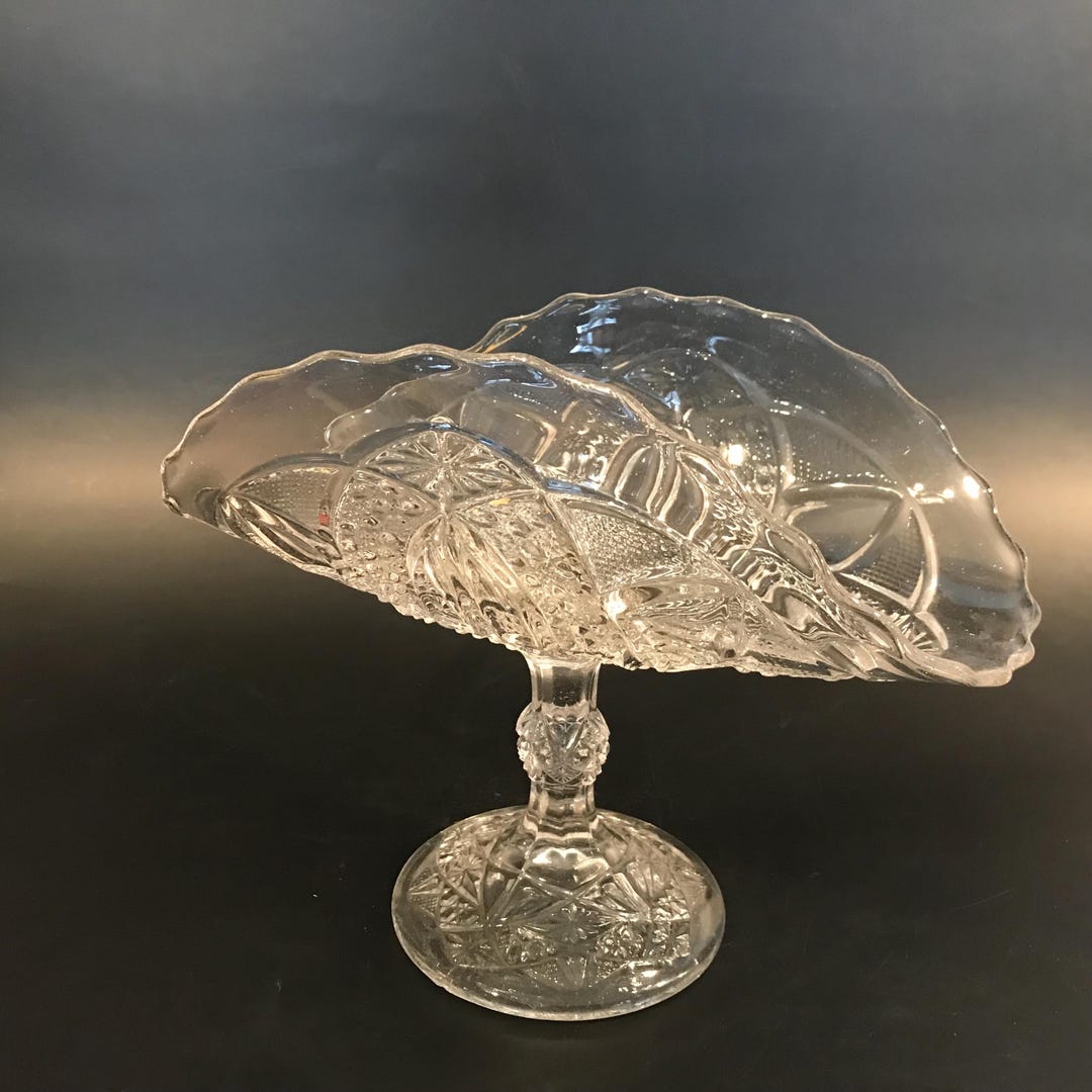Antique Anona Pattern Glass Fruit Bowl, Bryce Higbee & Company, Early ...