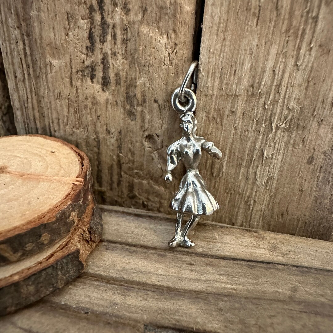 Vintage Silver Dancer Charm | Dancing Girl Lady Woman Jive Lindy Hop ...
