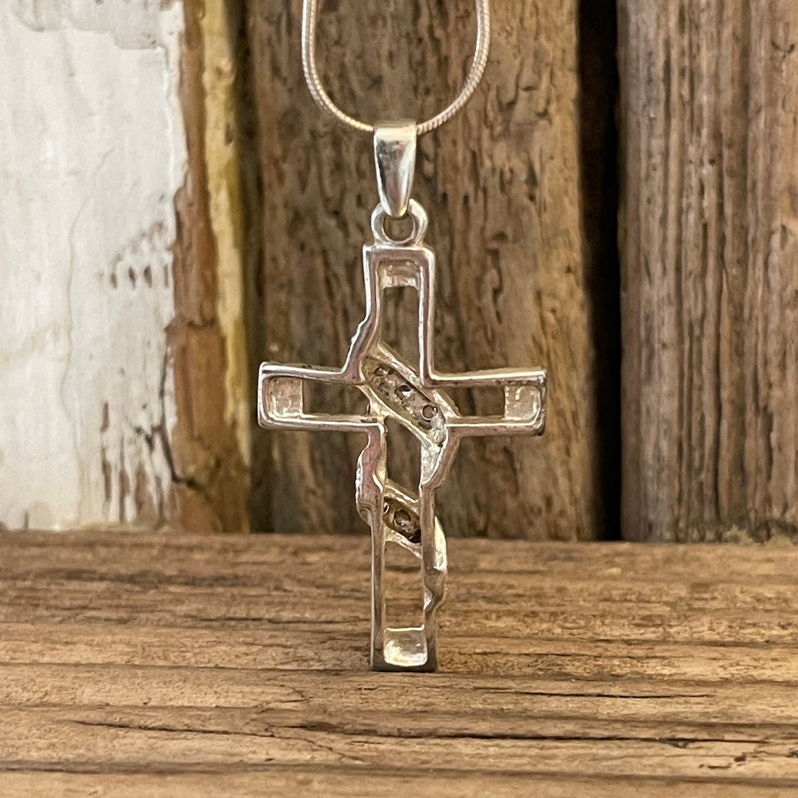 Genuine Silver Cross and Chain Hallmarked Jewellery - Etsy UK