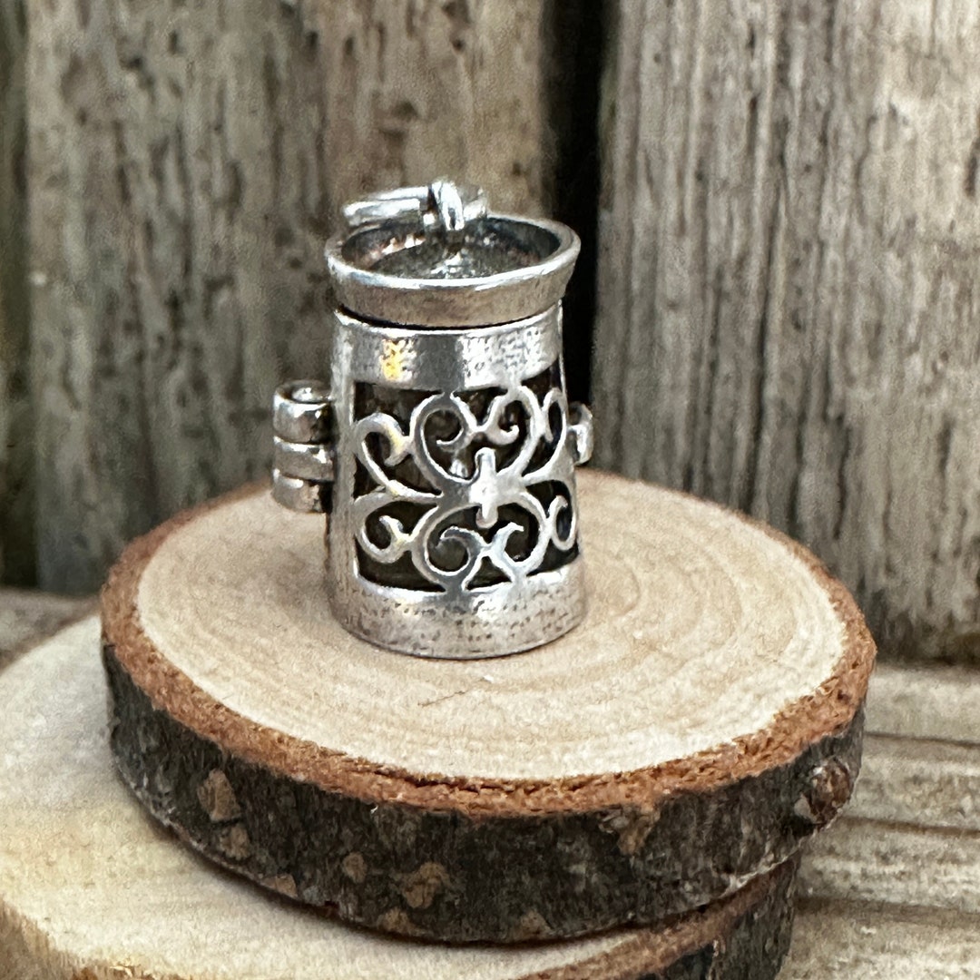 Vintage Sterling Silver Opening Milk Churn Charm | Farm Dairy Cow ...