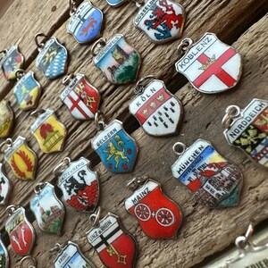 Vintage Silver Germany Tourist Shield Charms, Old German Deutschland ...
