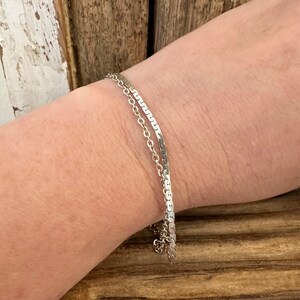 Vintage Sterling Silver Double Bracelet, Hallmarked 925 C.1970 ...
