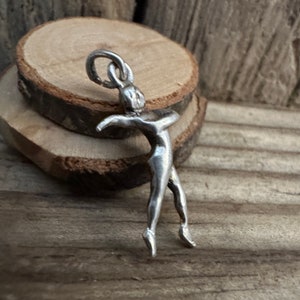 Vintage Silver Dancer Charm Ballet Modern Contemporary Lyrical Dancing ...