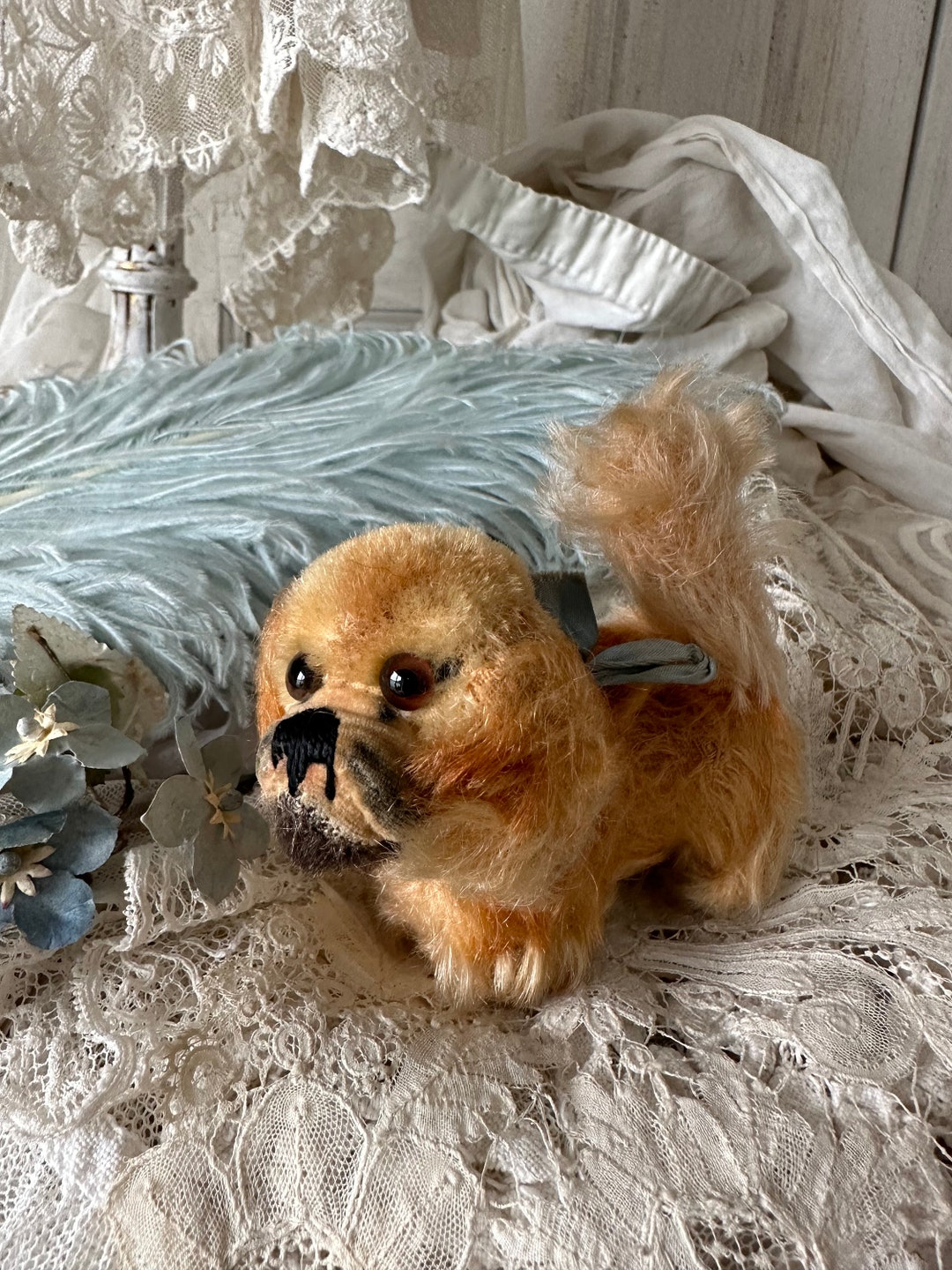 Vintage Steiff Mini Peki Dolls Dog Midcentury - Etsy