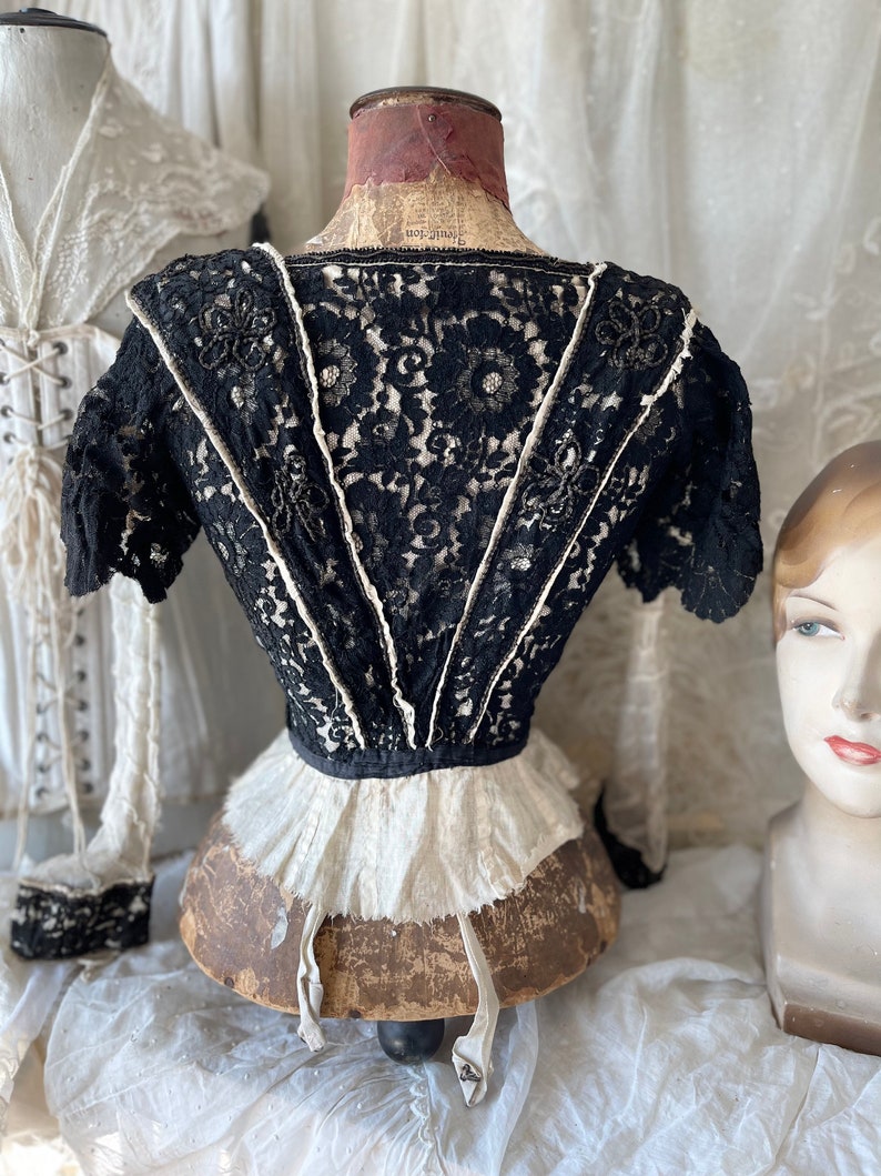 Antik Victorian Bodice Mieder Robe Ancienne Victorian - Etsy