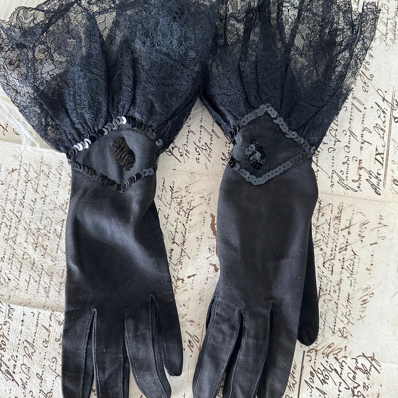Vintage Lace Gloves - Etsy