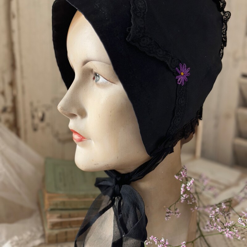 Mourning Bonnet - Etsy
