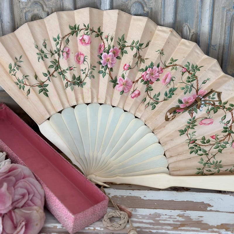 Antique Hand Fan - Etsy