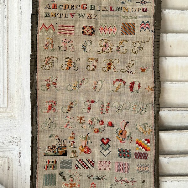 Antique Sampler - Etsy